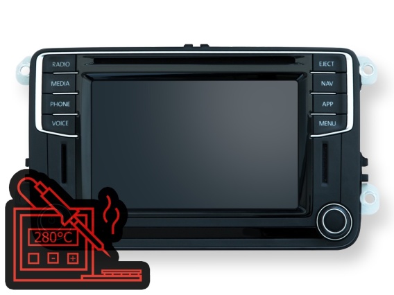 Naprawa radia MIB STD2 PQ – Seat (dotyk, restart, logo)